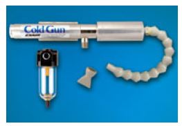 Cold Gun Removes Heat From A Peening Operation